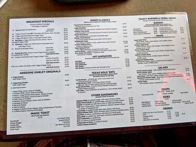 The menu at Hi-Way Diner reads like a greatest hits album of American comfort food classics. Decision paralysis has never been so delicious.