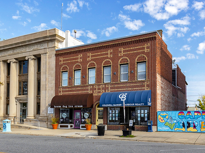 Brown Dog Ice Cream beckons from its brick storefront, where locals will tell you the line is absolutely worth every minute of the wait.