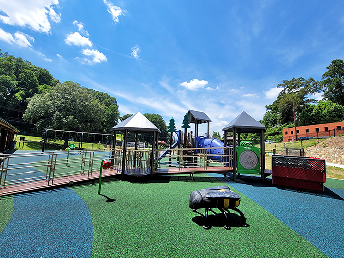 This inclusive playground proves Marion cares about families of all abilities, creating spaces where everyone belongs&mdash;Social Security checks intact.