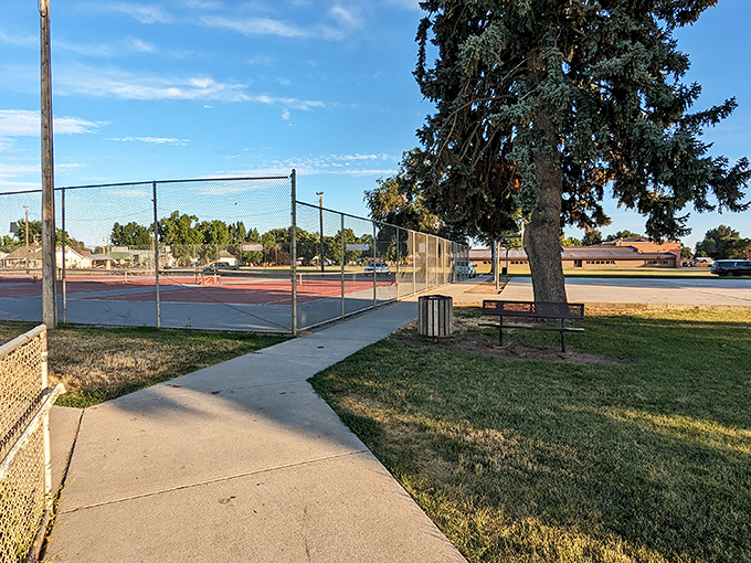 Tennis, anyone? Memorial Park offers recreation without membership fees—just bring your racket and your best "I meant to do that" face.