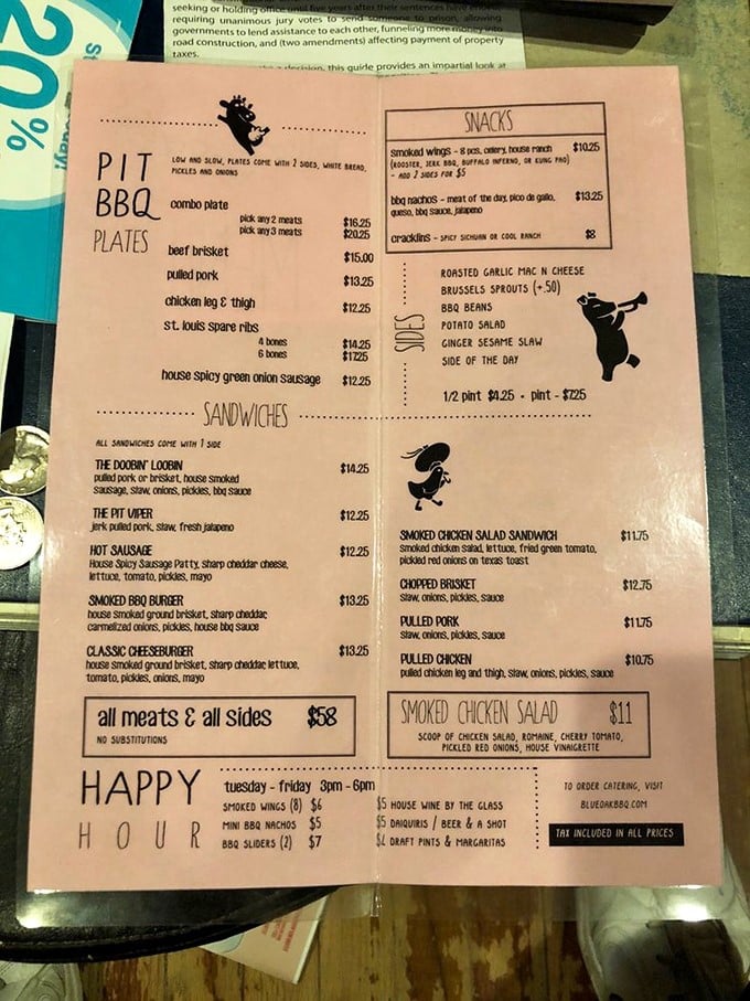 This menu isn't just a list of food&mdash;it's a roadmap to happiness. The Dooby Lookin' sandwich alone is worth the trip.