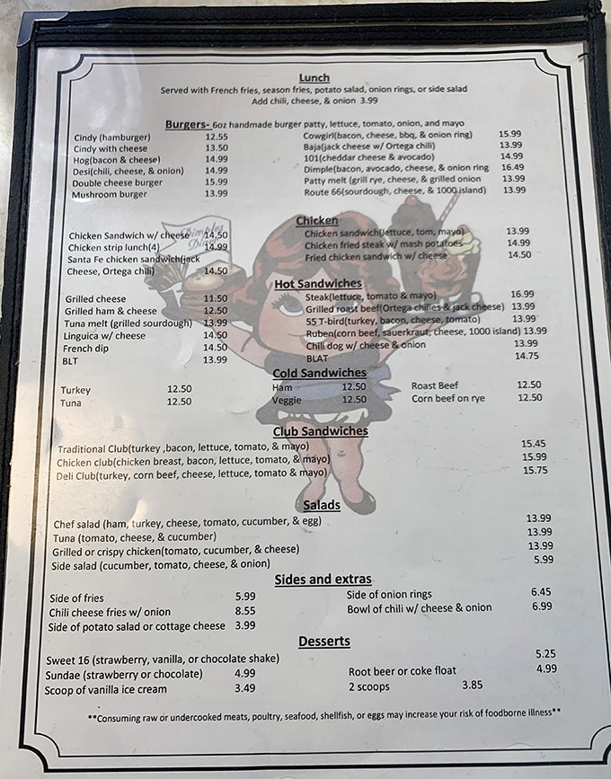 This menu isn't just a list of food&mdash;it's a roadmap to happiness, with each item promising a different kind of culinary contentment.