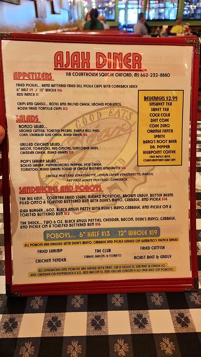 The menu reads like a love letter to Southern cuisine &ndash; each item promising the kind of satisfaction that makes you want to hug the chef.