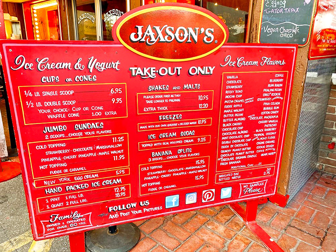 This isn't just a menu; it's a roadmap to happiness. The hardest decision you'll make today is choosing between dozens of homemade flavors.