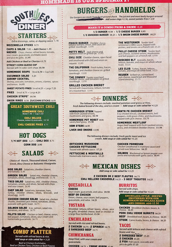 The menu reads like a love letter to American comfort food &ndash; extensive enough to satisfy any craving but focused enough to ensure everything's done right.