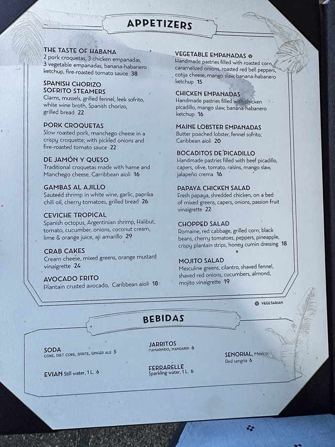 When the menu includes Maine lobster empanadas and ceviche tropical, your biggest problem is choosing just a few dishes.