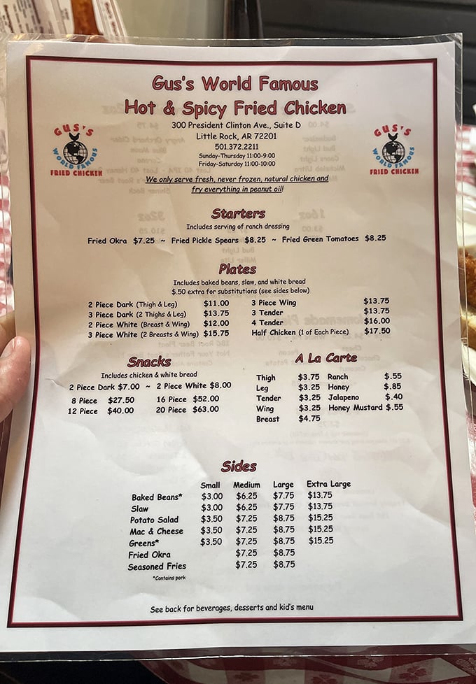 A menu so straightforward it's practically poetry&mdash;chicken, sides, and nothing that doesn't belong. The simplicity of genius requires no explanation.