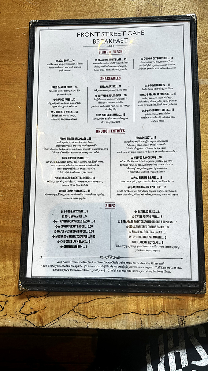 This menu isn't just a list of food&mdash;it's a love letter to breakfast enthusiasts who understand that brunch isn't just a meal, it's a lifestyle.