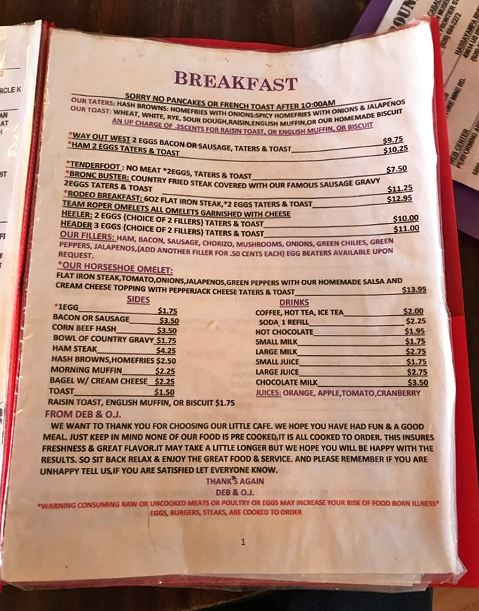 This well-worn menu tells the real story &ndash; decades of hungry patrons thumbing through to find their comfort food fix, no avocado toast in sight.