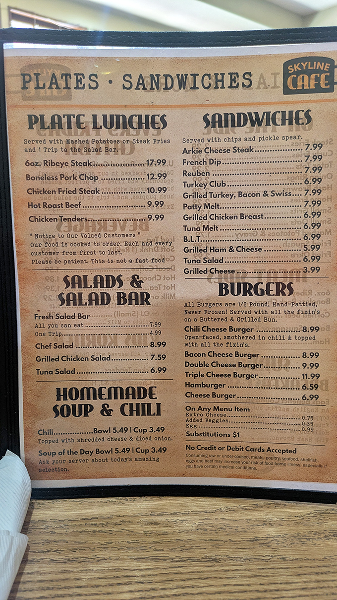 The menu tells the whole story &ndash; honest food at honest prices, where "homemade" isn't just marketing, it's a mission statement.
