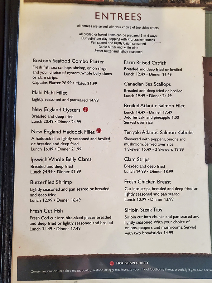 The menu reads like a love letter to New England classics &ndash; whole belly clams and haddock that rarely make appearances this far south.