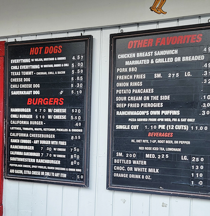 A menu board that hasn't changed in years because perfection needs no updates. The Texas Tommy alone is worth the drive from Philadelphia.