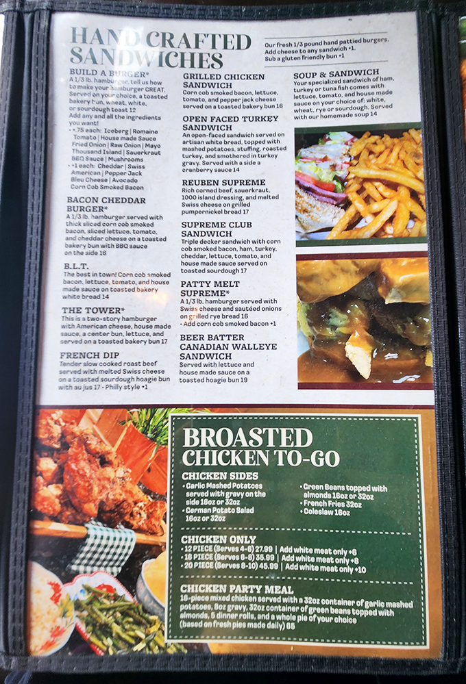 A menu that reads like a love letter to comfort food classics. Each description might as well end with "...and you'll be thinking about this for days."