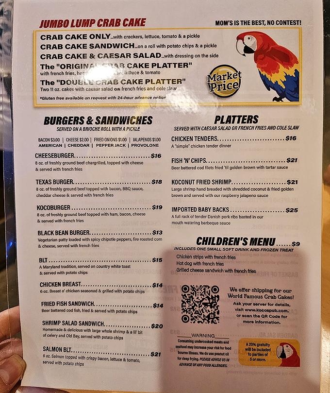 Their jumbo lump crab cake menu reads like a love letter written directly to your taste buds.