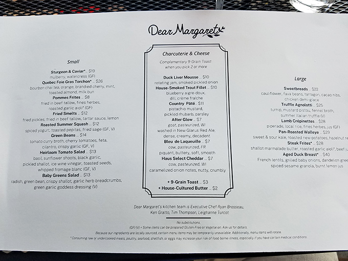 Every item on this menu tells a story, from duck liver mousse to truffle agnolotti, proving French cuisine isn't fancy&mdash;it's just delicious.