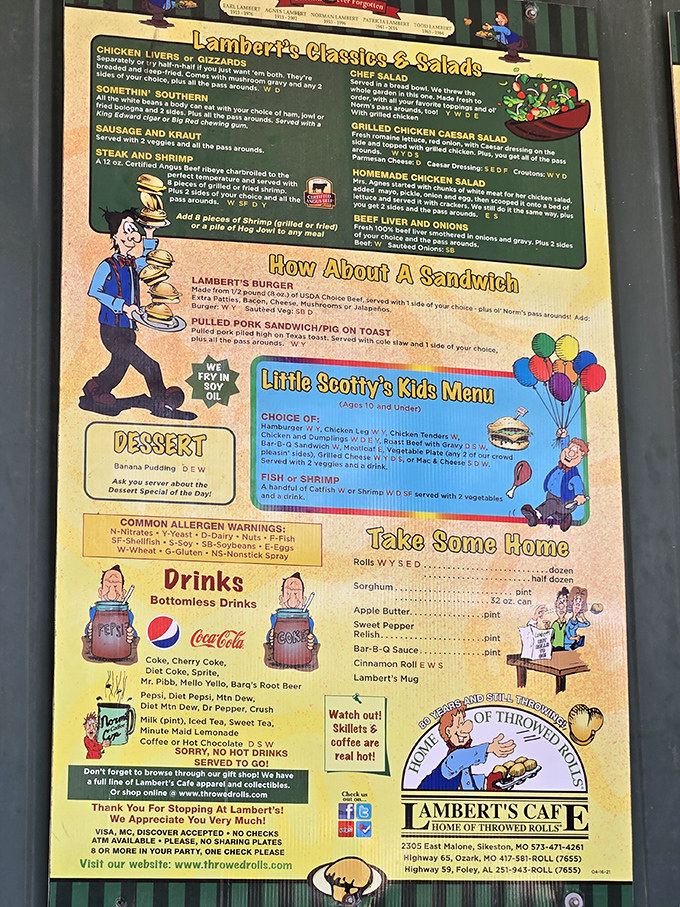 Lambert's menu reads like a love letter to comfort food, where "pass arounds" are mandatory and diet plans go to die.