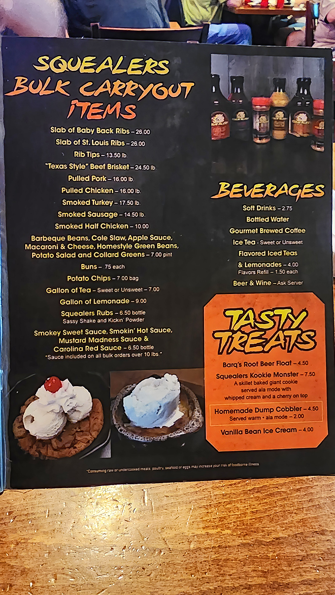 The menu board tells the delicious truth &ndash; Squealers isn't messing around with their smoked meat offerings or homestyle sides.