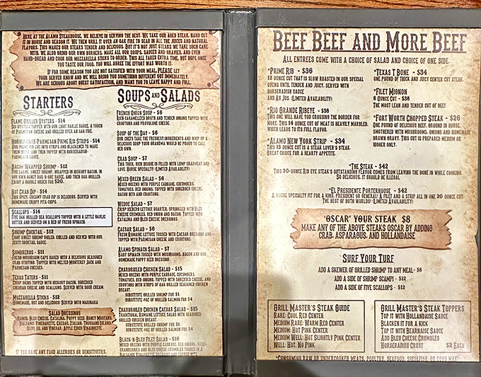 Beef, Beef and More Beef isn't just a menu section&mdash;it's a mission statement that makes decision paralysis a delicious dilemma.