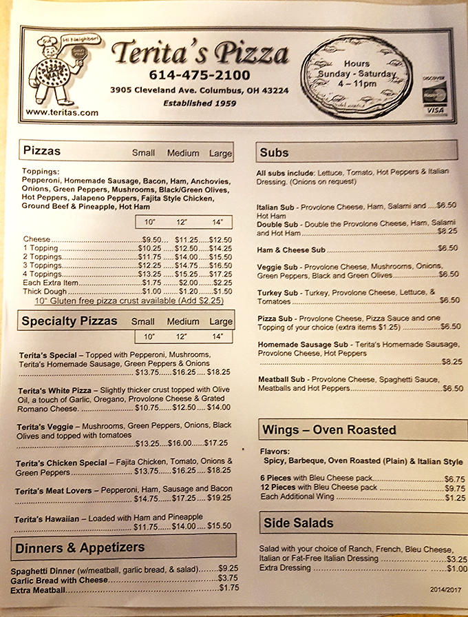 A menu that doesn't need a translator&mdash;just straightforward Italian-American classics that have kept Columbus residents coming back since 1959.