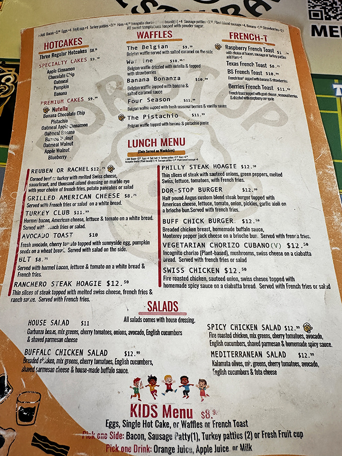 A menu that doesn't need fancy fonts or pretentious descriptions&mdash;just honest food that makes you want to order one of everything.