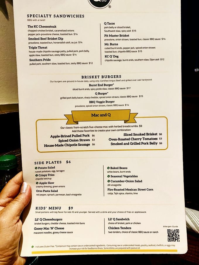 The menu reads like barbecue poetry &ndash; each specialty sandwich and brisket burger promising a different path to smoked meat nirvana.