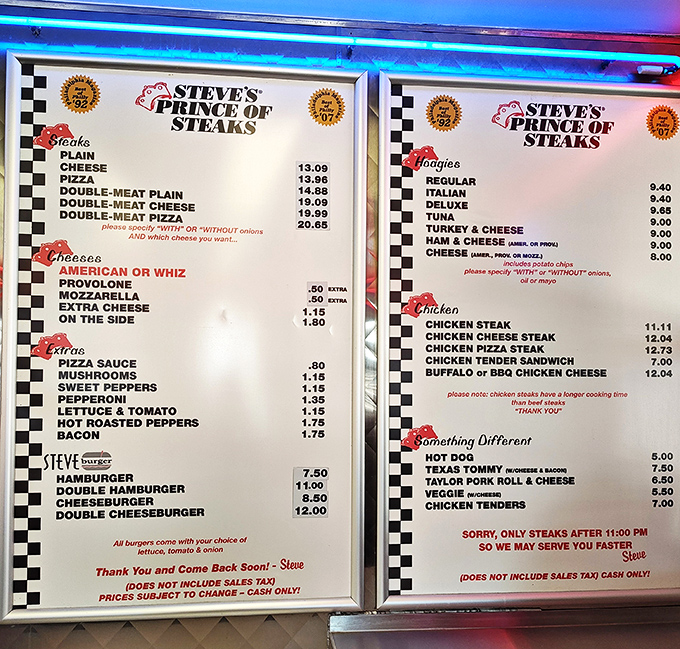 The menu board at Steve's reads like poetry to the hungry&mdash;straightforward offerings with no pretension, just the promise of satisfaction.