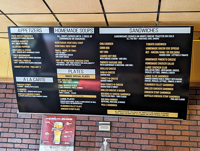 This menu isn't just a list – it's a maritime treasure map. X marks the spot where your seafood cravings surrender.