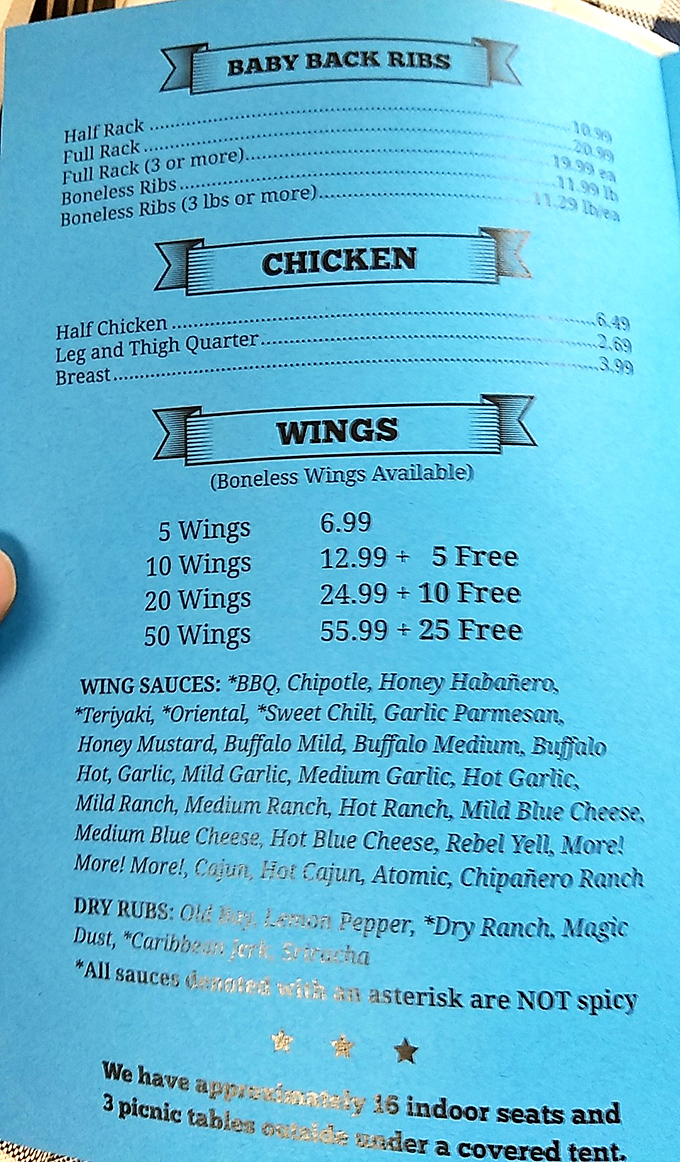 The menu at Curt's reads like a carnivore's dream journal. Just look at those wing sauce options&mdash;more varieties than my cable package!