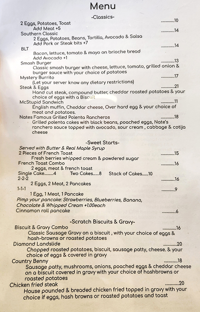 The menu reads like a love letter to comfort food &ndash; "Pimp your pancake" might be the best instruction ever written.