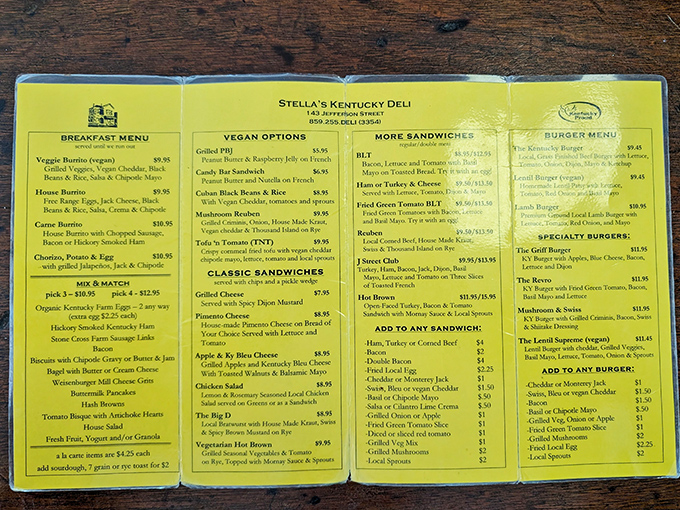 This menu isn't just a list&mdash;it's a roadmap to happiness. The hardest relationship you'll have today is choosing just one item.