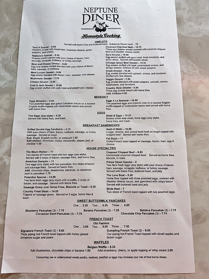 This menu isn't just a list of food&mdash;it's a roadmap to happiness. The "Homestyle Cooking" isn't just marketing; it's a solemn promise.