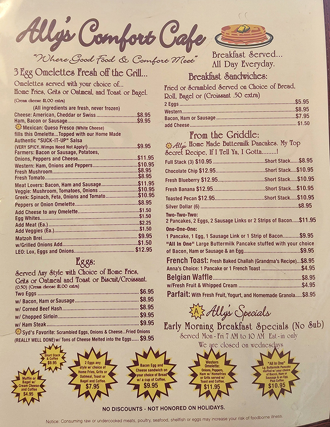 This menu isn't trying to reinvent breakfast &ndash; it's perfecting it. Like finding your favorite novel dog-eared and well-loved, these classics never disappoint.