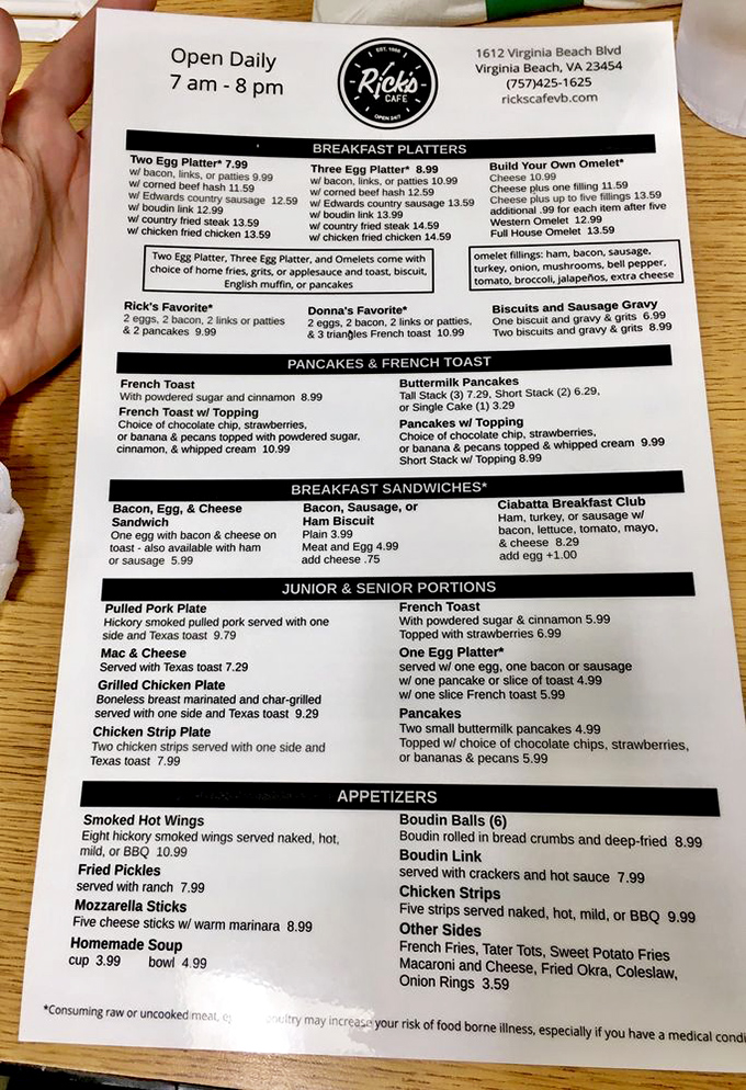 This menu isn't just a list of food&mdash;it's a roadmap to happiness. Notice how reasonably priced the journey is!