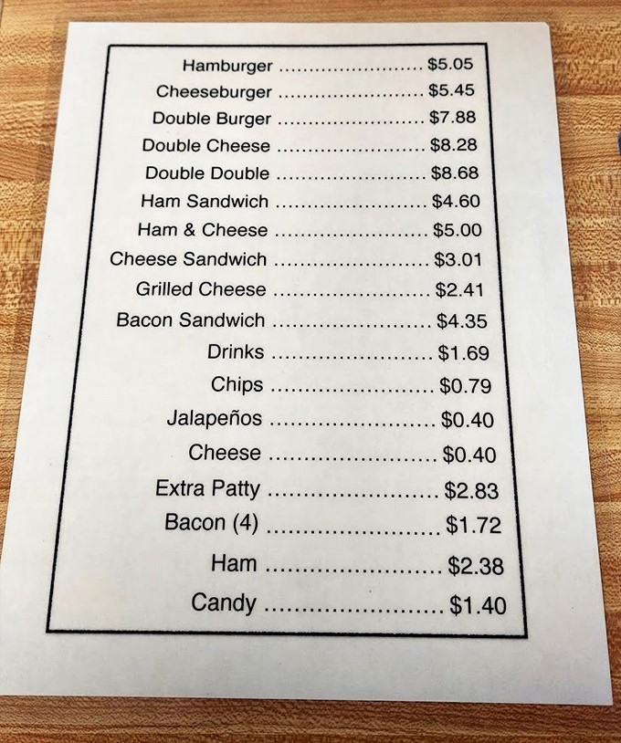 A menu so straightforward it's practically zen. No foams, no reductions, no pretense&mdash;just burger perfection at prices that won't make your wallet weep.