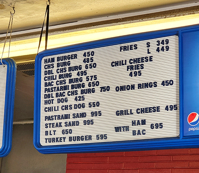 The menu reads like a novel of comfort food possibilities, with the kids' section featuring whimsical options that would make SpongeBob proud.