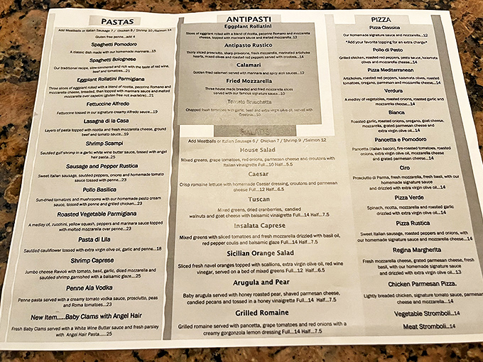 Reading this menu is like flipping through an Italian passport&mdash;each dish a delicious destination waiting to be explored.