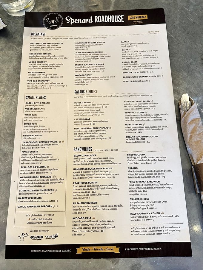 A menu that reads like a love letter to Alaska's bounty. Each dish tells a story of local ingredients elevated through culinary creativity.