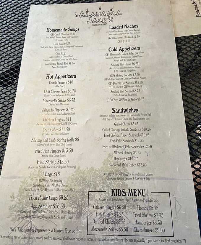 A menu that doesn't need fancy fonts or pretentious descriptions&mdash;just honest food that speaks the universal language of deliciousness.