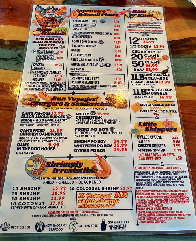 This menu reads like a greatest hits album of Gulf Coast seafood, and every track is a banger.
