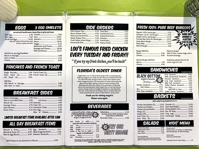 The menu reads like a greatest hits collection of American comfort food, with breakfast taking center stage like Elvis in his prime.