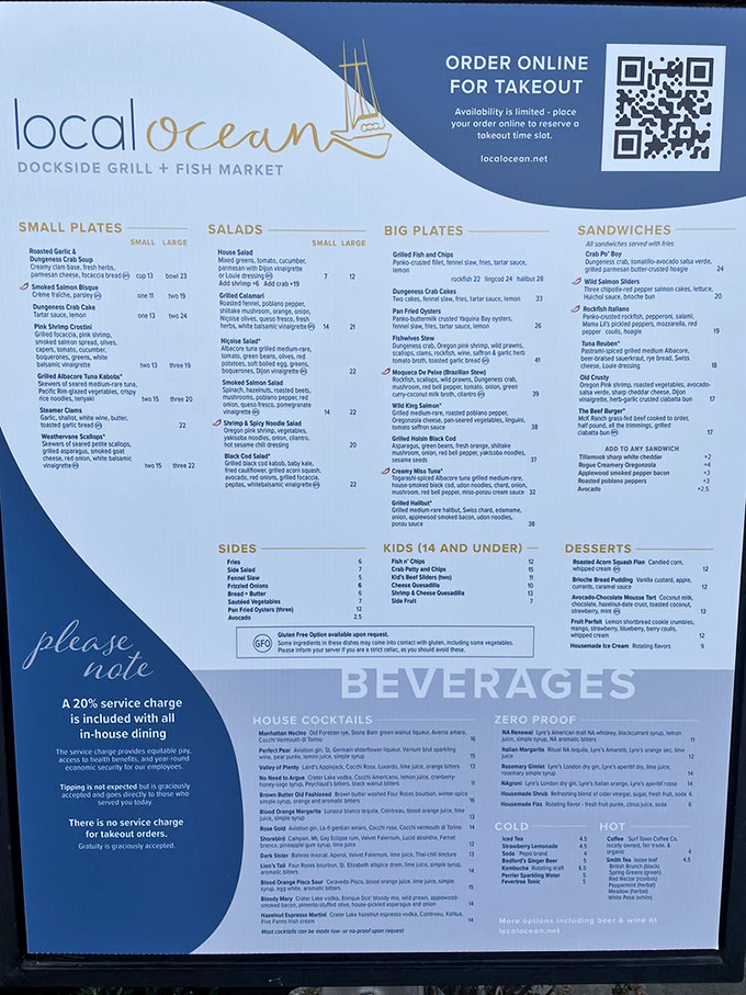 A menu that reads like poetry to seafood lovers. Decision paralysis has never been so delicious.