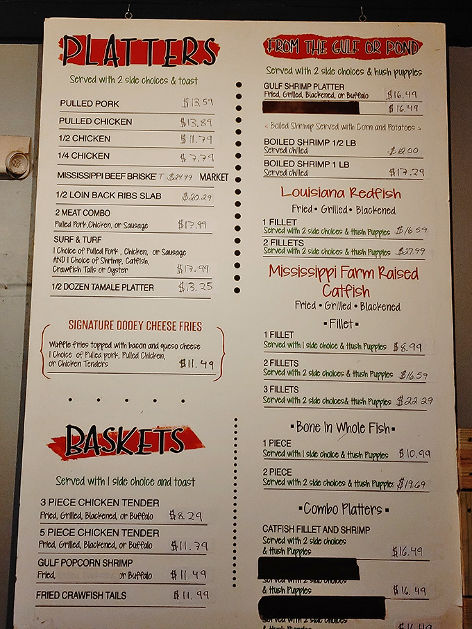 This menu isn't just a list of food &ndash; it's a roadmap to happiness. The "Signature Dooey Cheese Fries" alone are worth the drive.