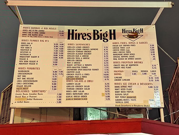 The menu board at Hires is like a greatest hits album of American comfort food classics&mdash;every item has earned its place.