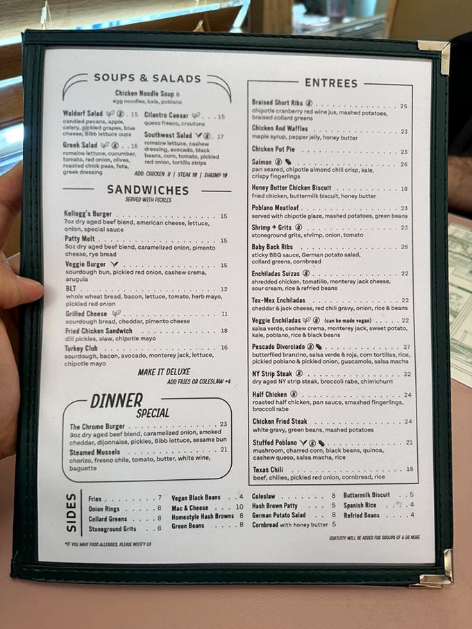 A menu that reads like poetry to the hungry. "Galaxy Breakfast Served All Day" might be the four most beautiful words in English. 