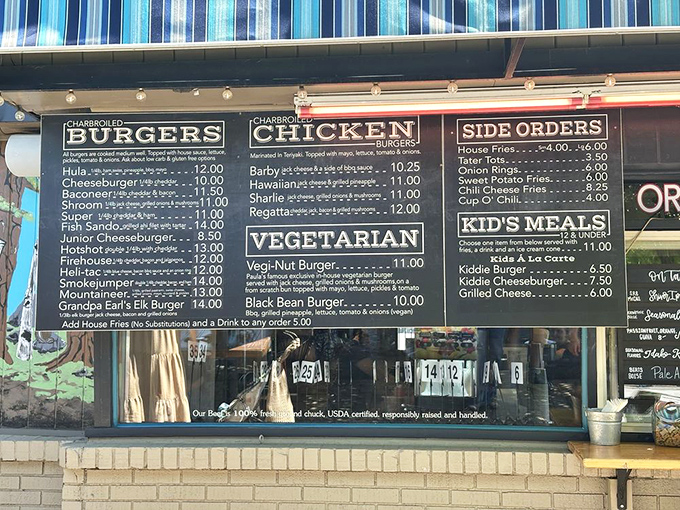 A menu that speaks the universal language of comfort food. Each option promises a different path to burger nirvana.