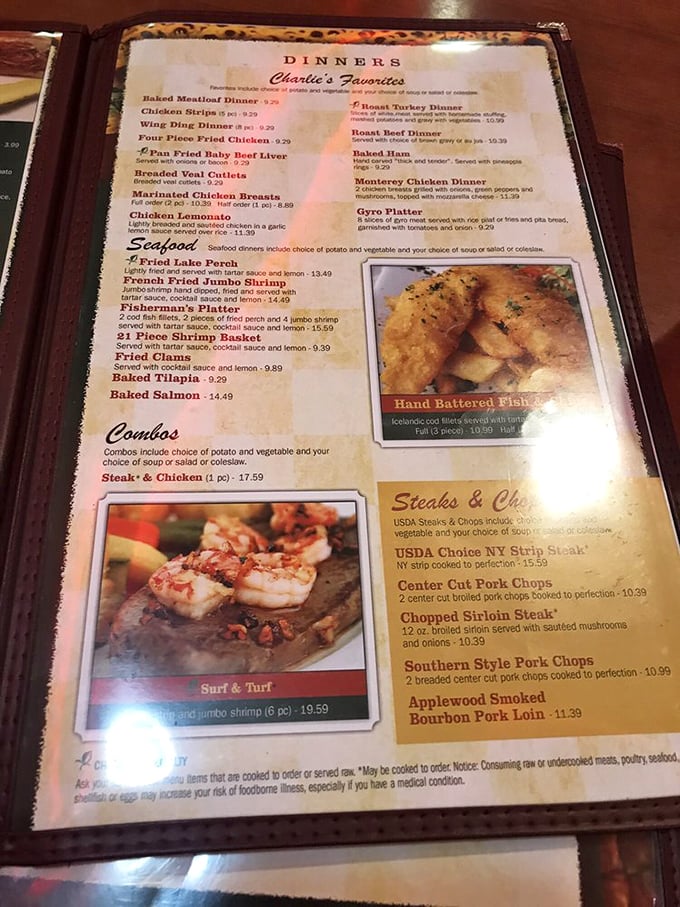 A menu that doesn't need fancy fonts or pretentious descriptions&mdash;just honest food that speaks for itself in the universal language of deliciousness.