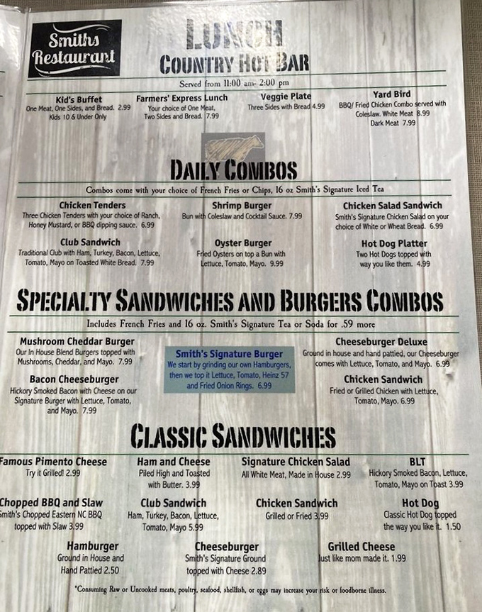 The menu reads like a greatest hits album of Southern classics, with country ham biscuits playing the undisputed headliner role.