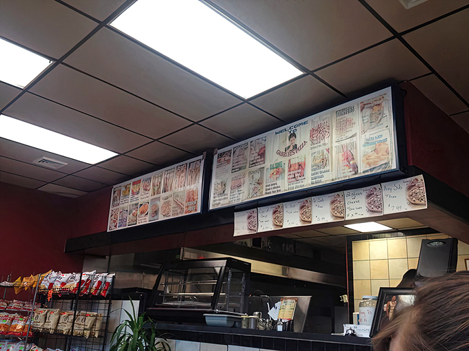 Menu boards that don't need fancy fonts or food stylists. When your pizza's this good, a simple photo menu is all you need.