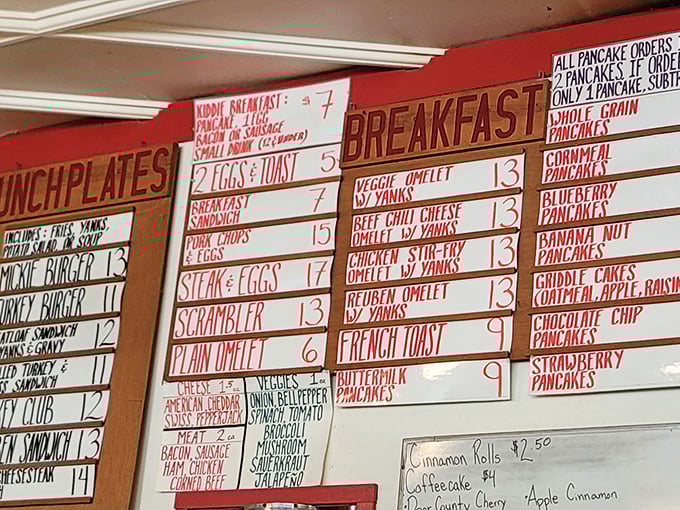 The handwritten menu board&mdash;a refreshing analog experience in our digital world&mdash;showcases comfort food classics that have satisfied generations of Wisconsinites.
