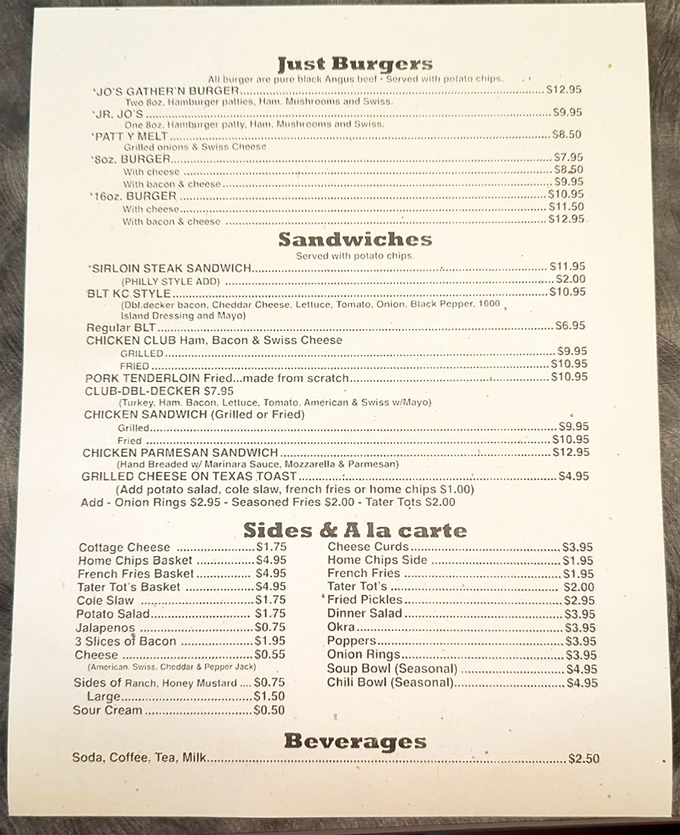 This no-nonsense menu board tells you everything you need to know: life is better with simple pleasures like root beer floats and crispy-edged burgers.